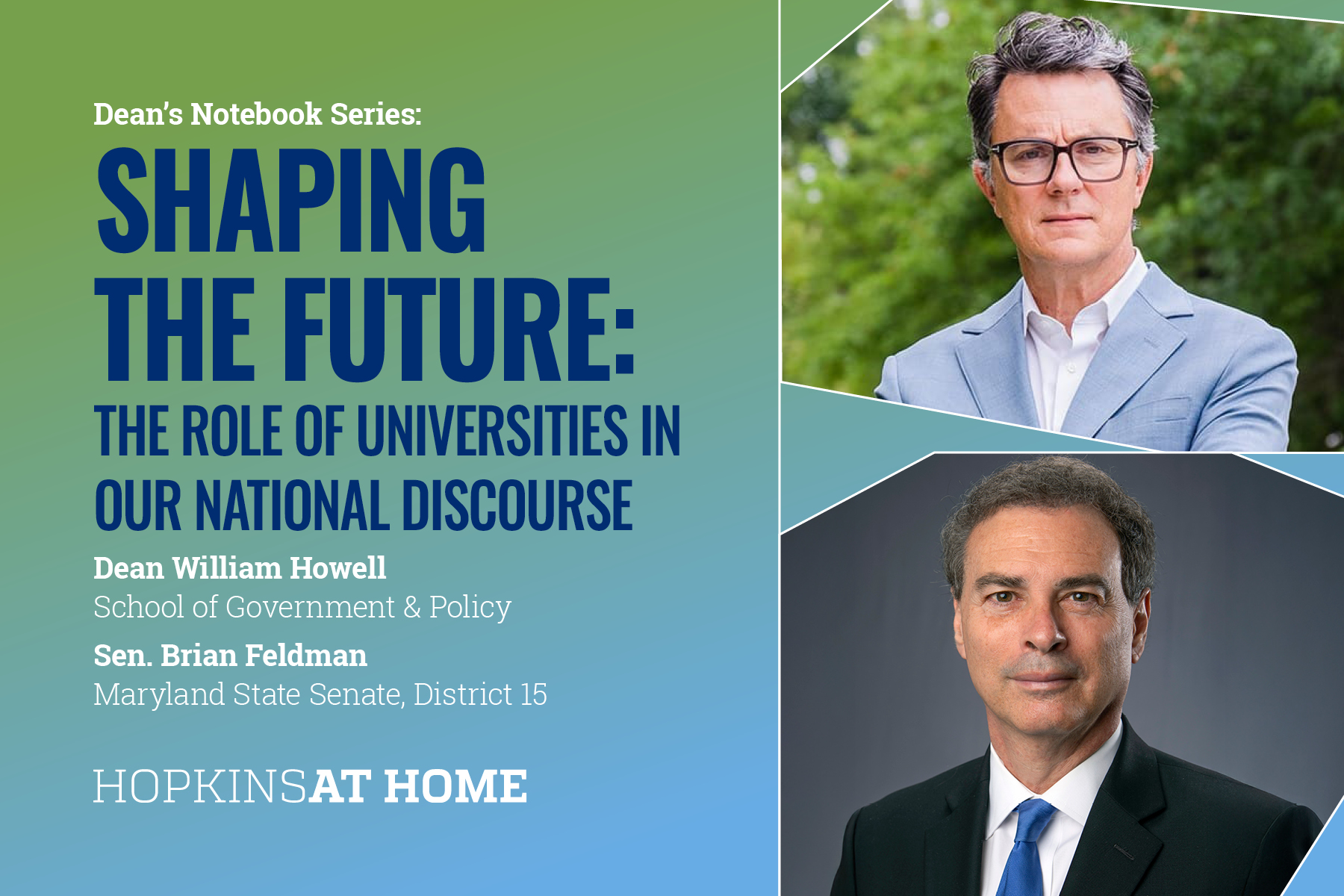 Dean's Notebook - William Howell, School of Government & Policy | Johns Hopkins Events